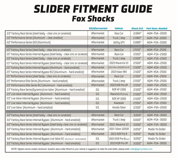 AGM Suspension Slider Assembly | AGM-Products – AGMProducts